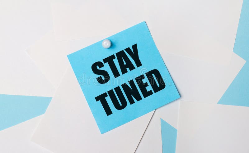 On a Light Blue Background, White Square Sheets of Paper. a Light Blue ...