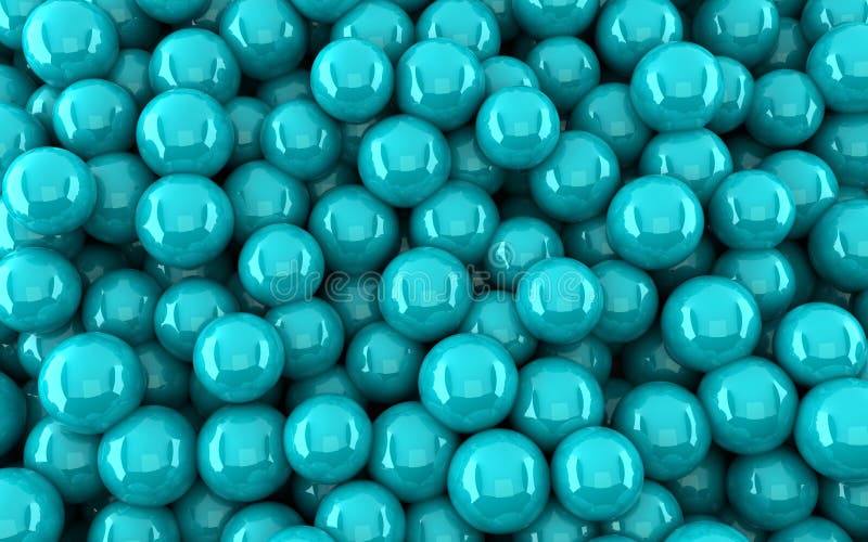 Light Blue Balls Background (3d Render) Stock Illustration ...