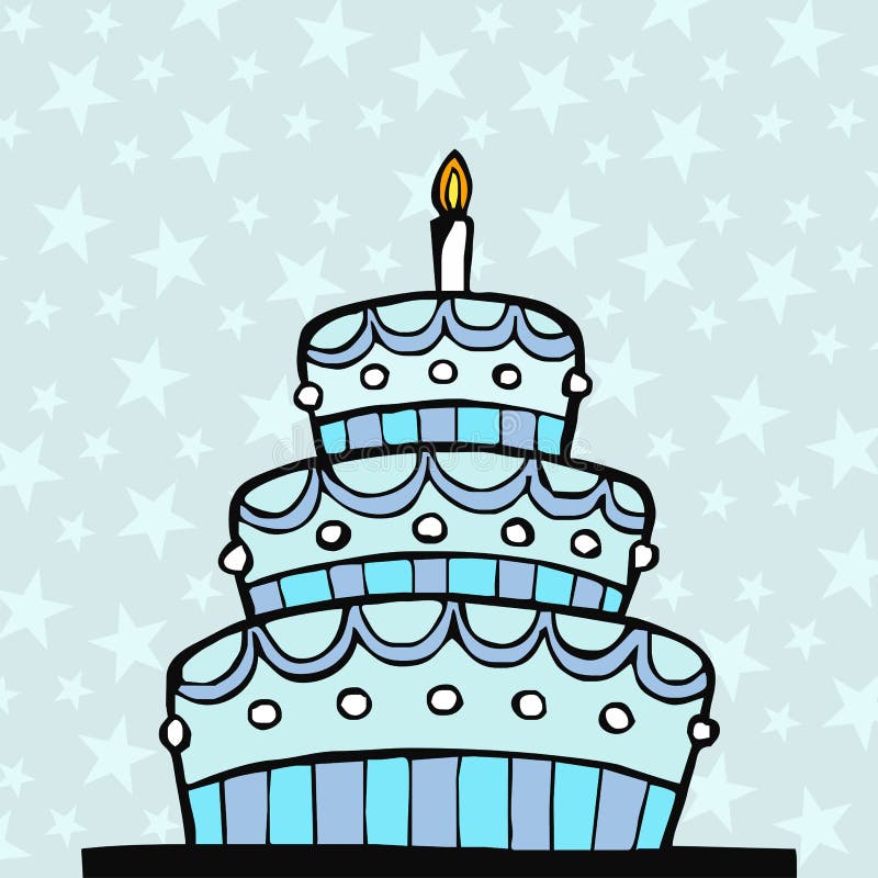 23+ Blue birthday cake cartoon Free Stock Photos - StockFreeImages