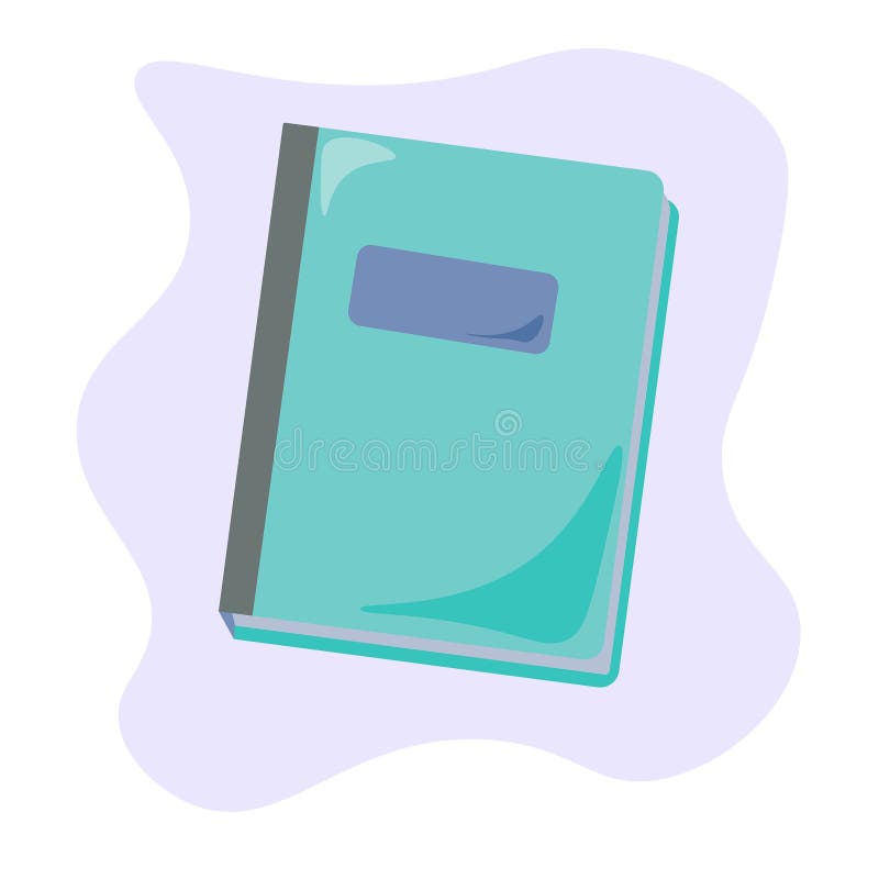 Light Blue Book or Notebook on an Abstract Spot, Subject for Study or ...