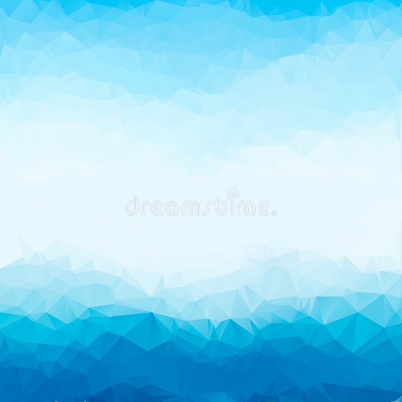 Light Blue Bright Triangle Polygon Background Frame. Stock Vector ...