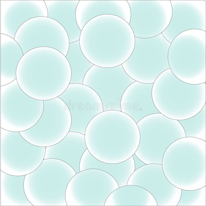 Light Blue Bubbles. Circular Pattern Background. Vector Abstract ...