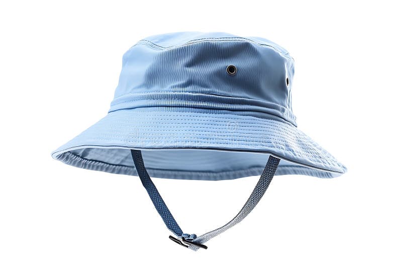 Light Blue Bucket Hat with Straps for Versatile Outdoor Adventures ...