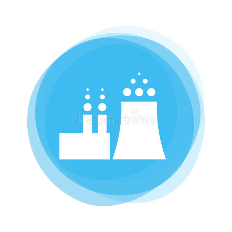 Light blue Button: Factory stock illustration. Illustration of energy ...