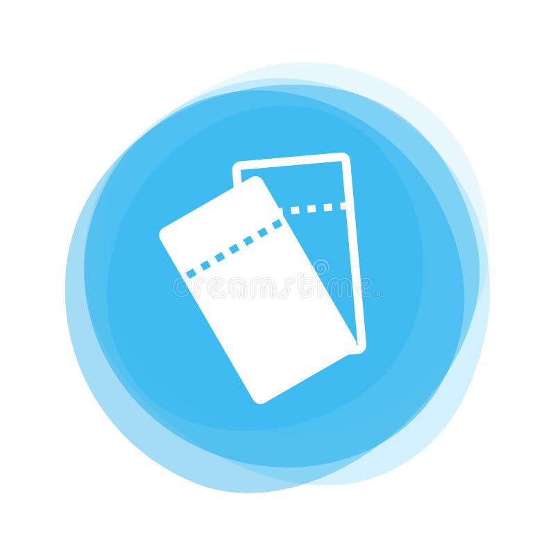 Light blue Button: Tickets stock illustration. Illustration of sport ...