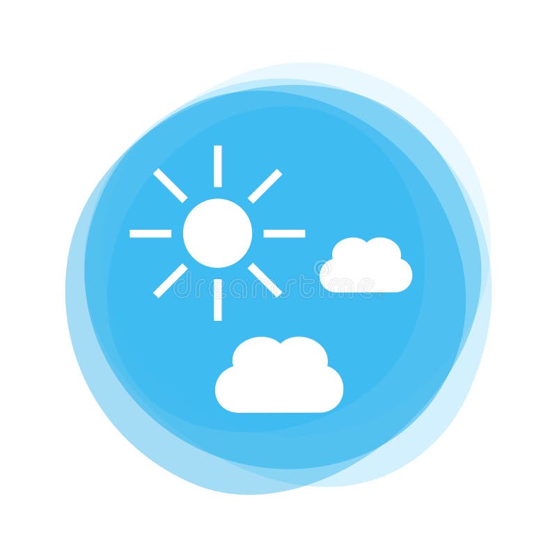 Light Blue Button: Weather Forecast Stock Illustration - Illustration ...