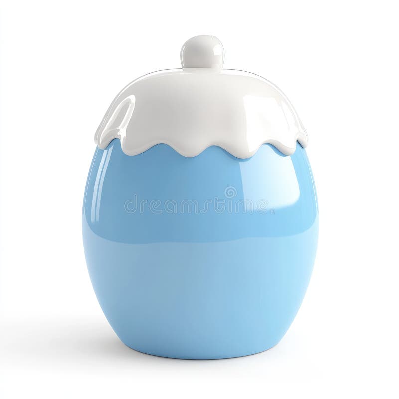 Charming Light Blue Egg Shaped Container Stock Illustrations – 1 ...
