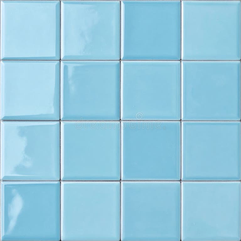 Light Blue Ceramic Tile Mosaic Background Texture Stock Illustration ...