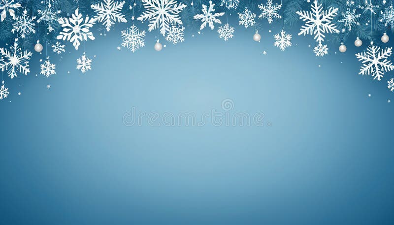 Light Blue Christmas Background – Fresh and Serene Holiday Design for ...