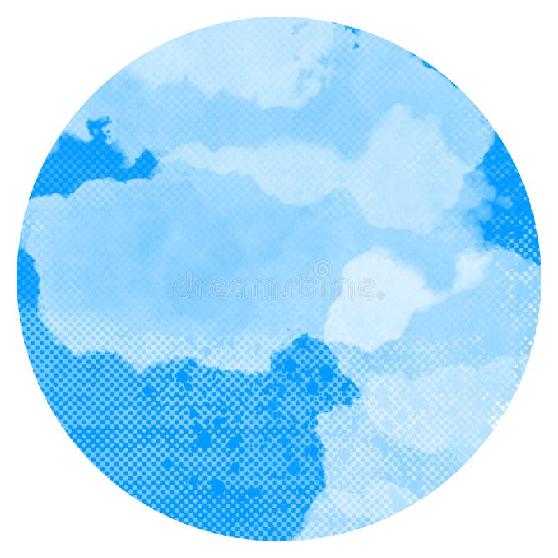 Light Blue Circle,round Shape, Art Abstract Background, Isolated Web ...