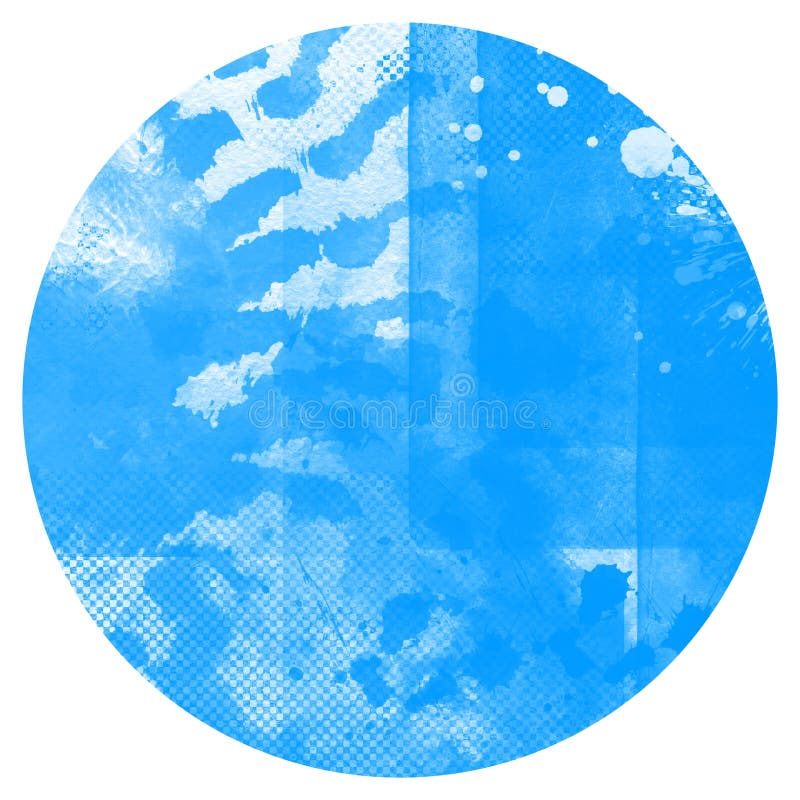 Light Blue Circle,round Shape, Art Abstract Background, Isolated Web ...