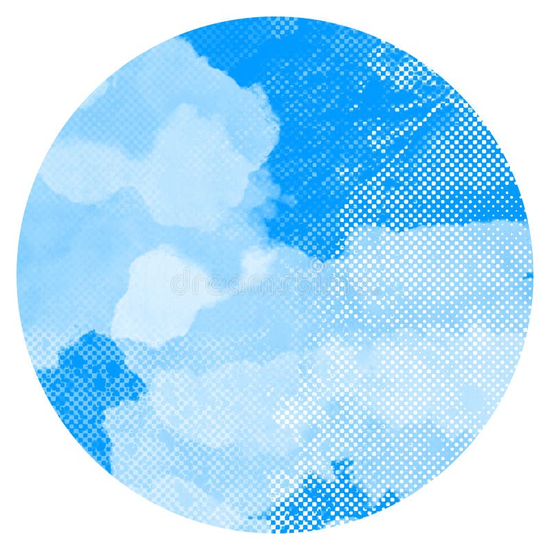 Light Blue Circle,round Shape, Art Abstract Background, Isolated Web ...