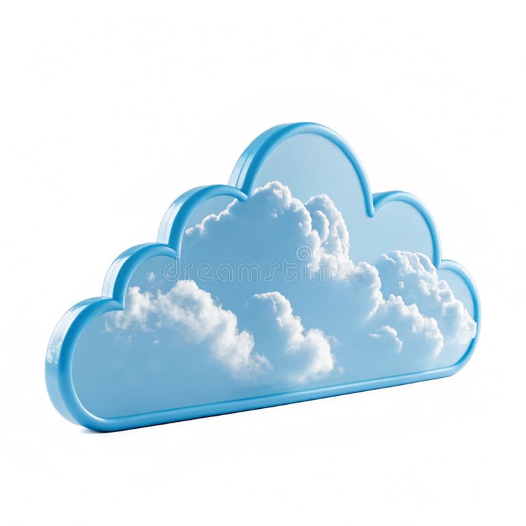 Light Blue Cloud Icon Isolated on Transparent Background Stock ...