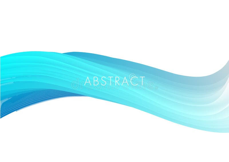 Light Blue Color Long Wave Abstract Background Vector Stock Vector ...