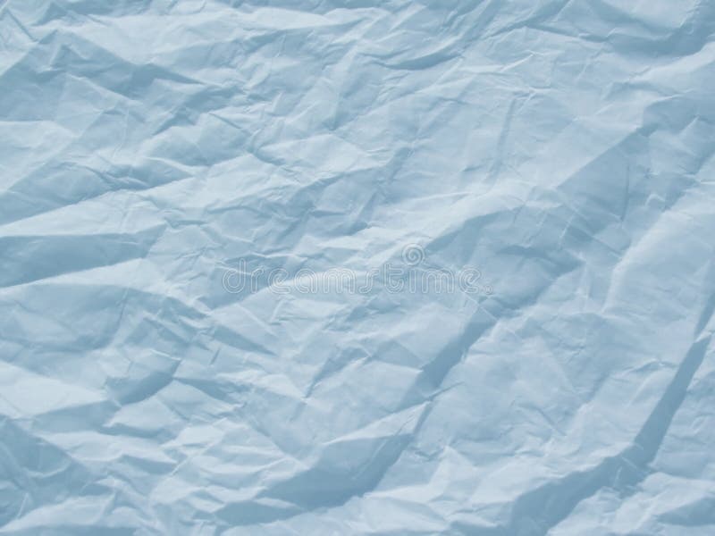 Light Blue Crumpled Paper Texture Background Stock Photo - Image of ...