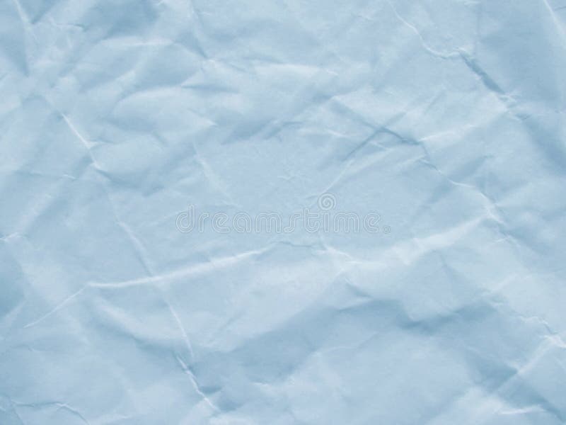 Light Blue Crumpled Paper Texture Background Stock Photo - Image of ...
