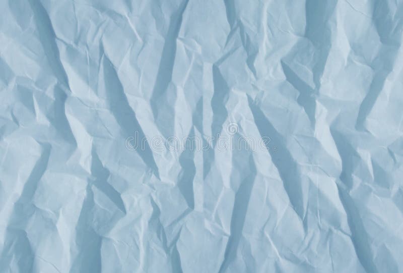 Light Blue Crumpled Paper Texture Background Stock Photo - Image of ...
