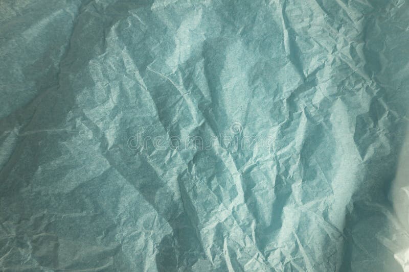Light Blue Crumpled Paper Texture Background Stock Image - Image of ...