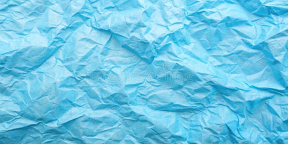 Light Blue Crumpled Paper Texture in Close-up Stock Illustration ...