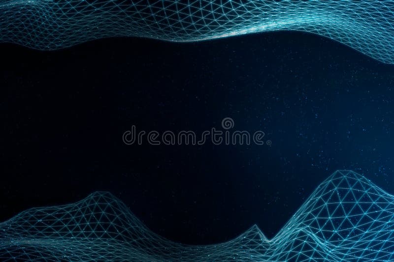 Light Blue 3D Abstract Wave Pattern Background Stock Photo - Image of ...