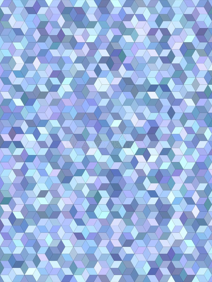 Light Blue 3d Cube Mosaic Background Design Stock Vector - Illustration ...
