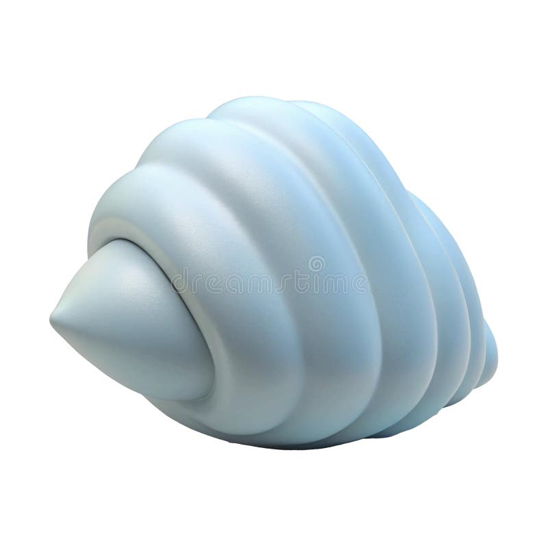 Cute 3D Seashell Transparent Background Stock Photo - Illustration of ...