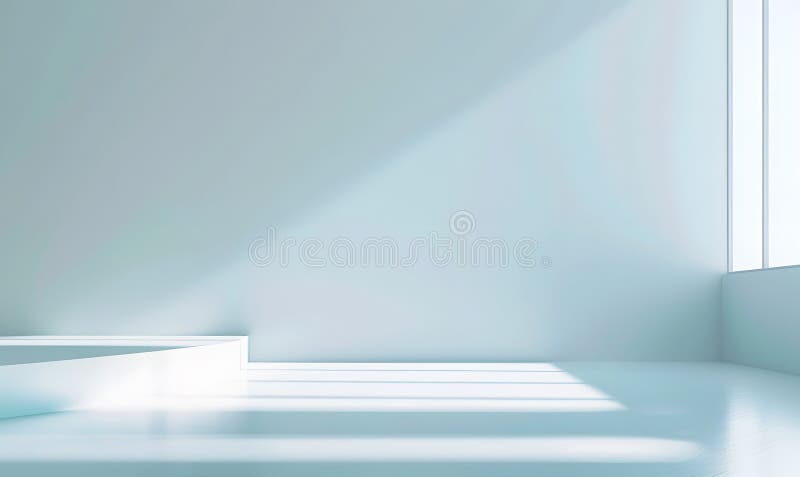 Light Blue Empty Studio Room Background Stock Illustration ...