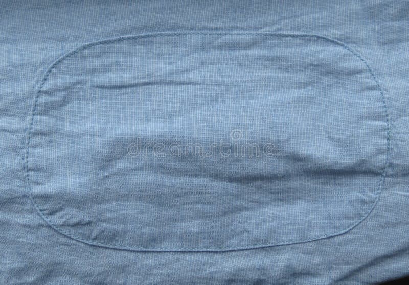 Light Blue Fabric Texture with Patch Background Stock Image - Image of ...
