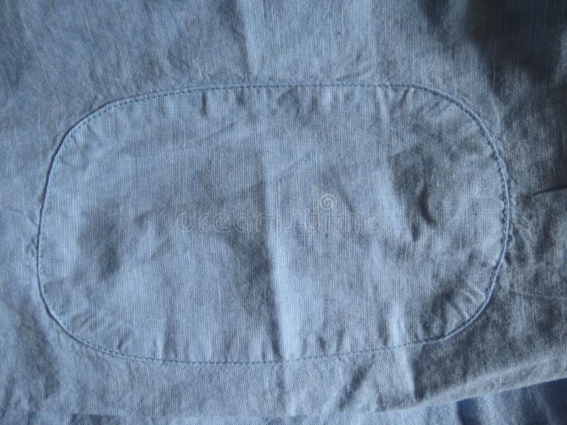 Light Blue Fabric Texture with Patch Background Stock Image - Image of ...