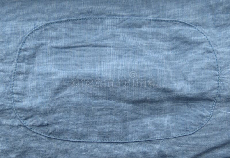Light Blue Fabric Texture with Patch Background Stock Image - Image of ...