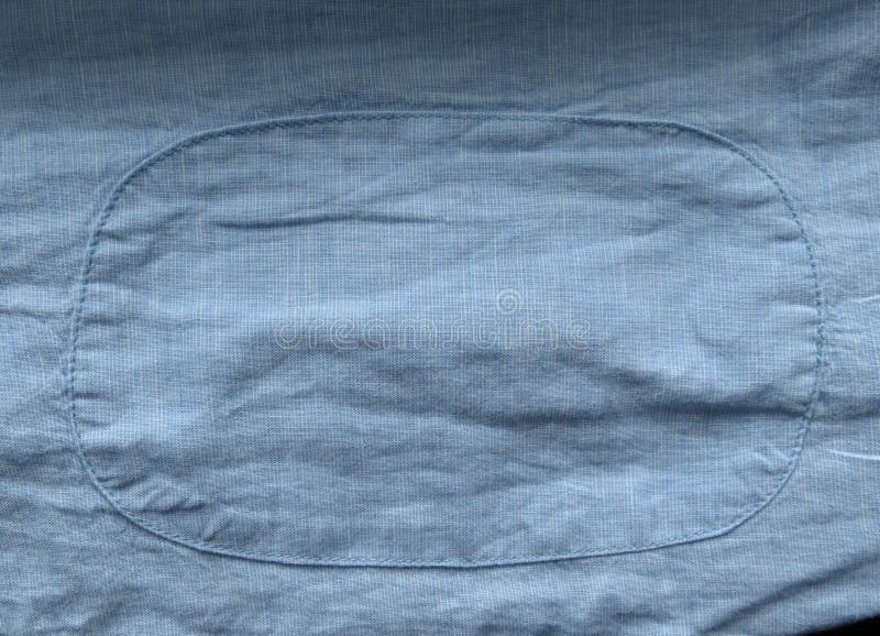 Light Blue Fabric Texture with Patch Background Stock Image - Image of ...