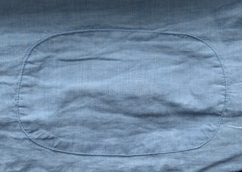 Light Blue Fabric Texture with Patch Background Stock Photo - Image of ...