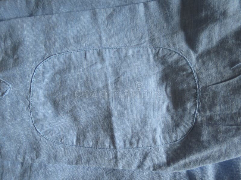 Light Blue Fabric Texture with Patch Background Stock Photo - Image of ...