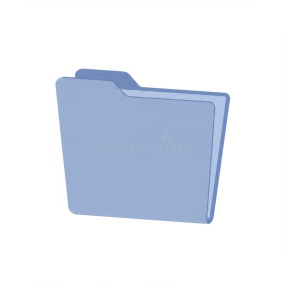 Light Blue File Folder Icon Illustration Stock Illustration ...