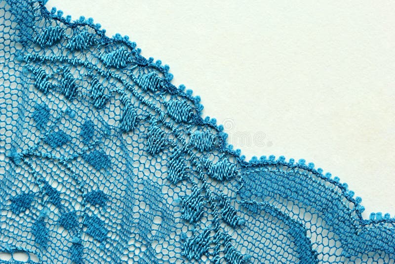 Blue Flowers Lace Material Texture Macro Shot Stock Photo - Image of ...