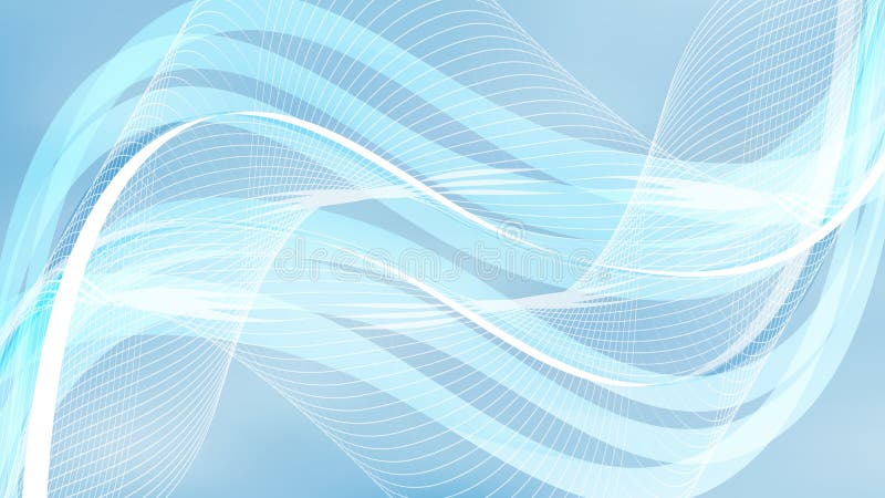 Light Blue Flowing Lines Background Stock Vector - Illustration of ...