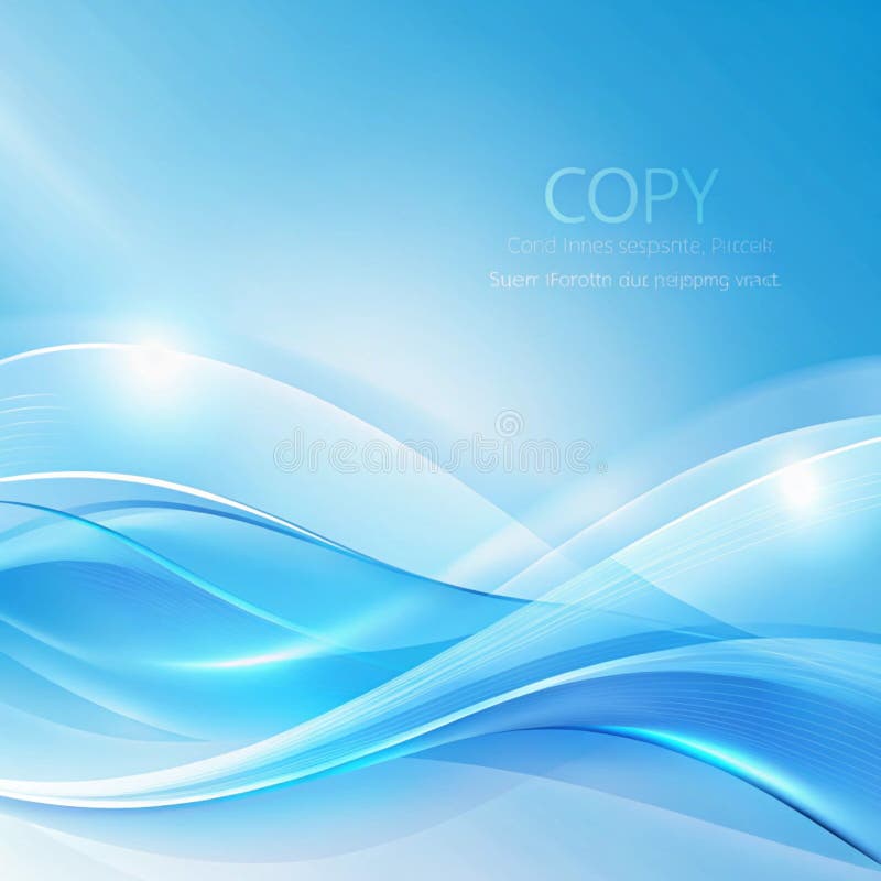 Light Blue Freeform Curved Background Stock Illustration - Illustration ...