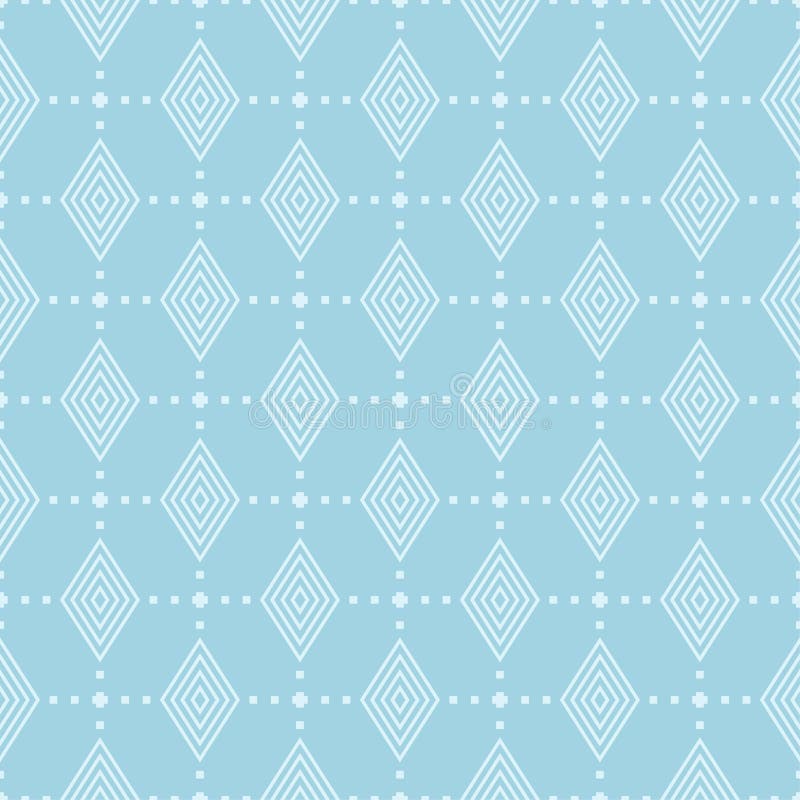 Light Blue Geometric Ornament. Seamless Pattern Stock Vector ...