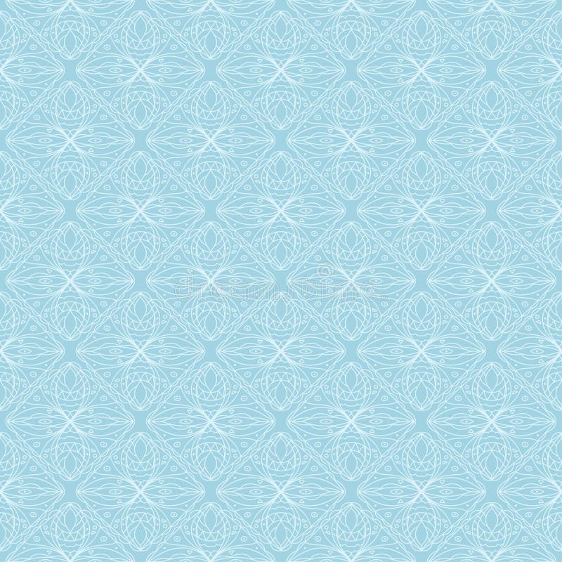 Light Blue Geometric Ornament. Seamless Pattern Stock Vector ...