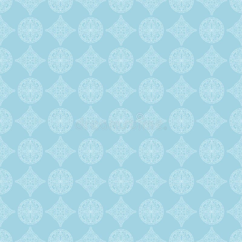 Light Blue Geometric Print. Seamless Pattern Stock Vector ...