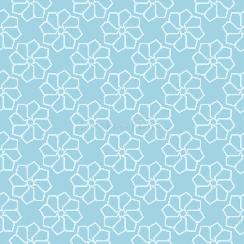 Light Blue Geometric Print. Seamless Pattern Stock Vector ...