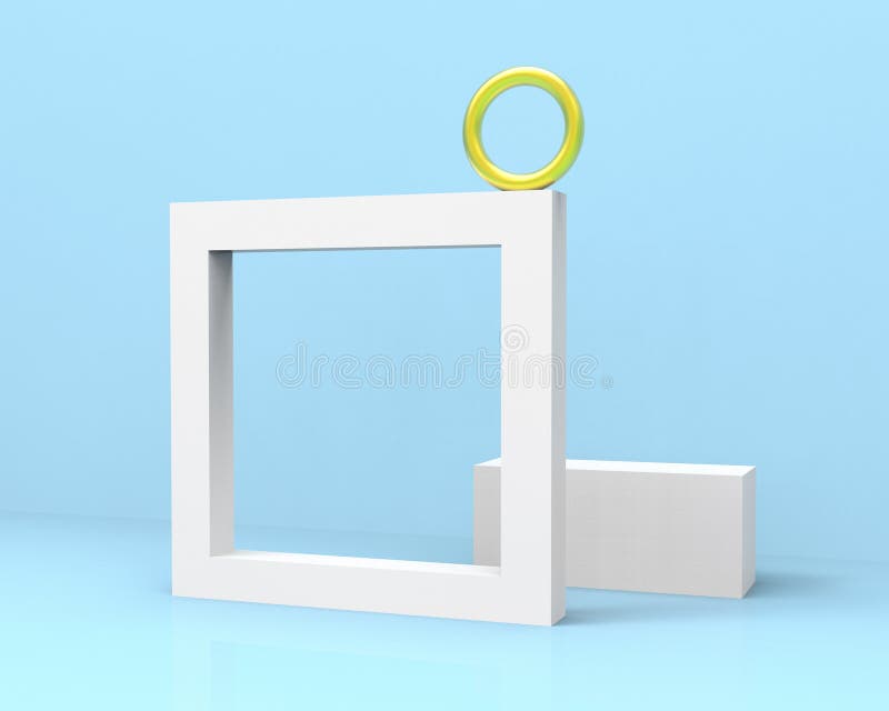 Light blue geometric scene stock vector. Illustration of composition ...