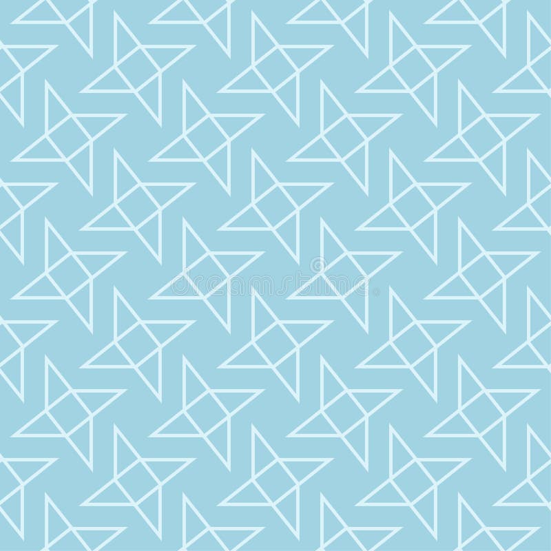 Light Blue Geometric Seamless Pattern Stock Vector - Illustration of ...