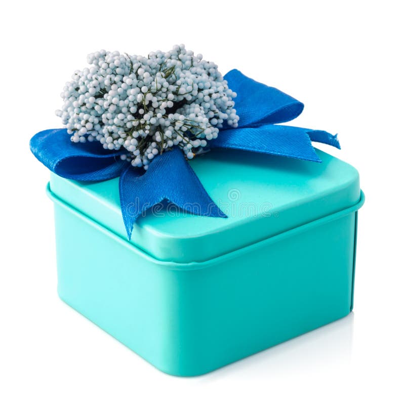 Light blue gift box stock image. Image of columbia, aquamarine - 85254495