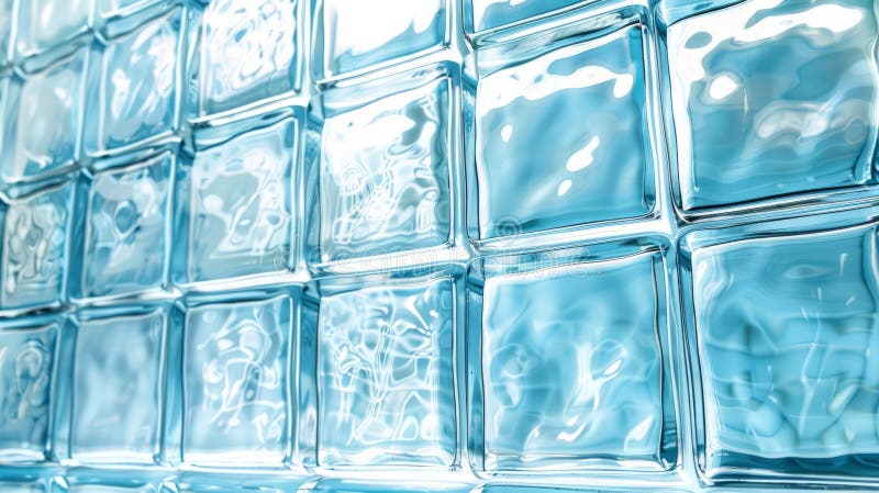Light Blue Glass Block Background Stock Illustration - Illustration of ...