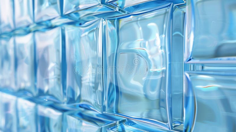 Light Blue Glass Block Background Stock Illustration - Illustration of ...