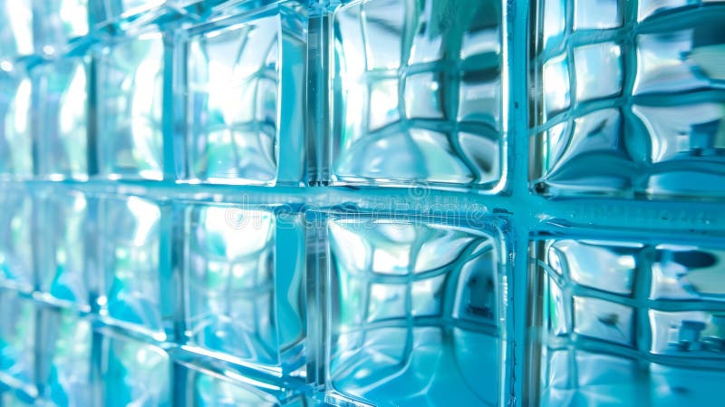 Light Blue Glass Block Background Stock Illustration - Illustration of ...