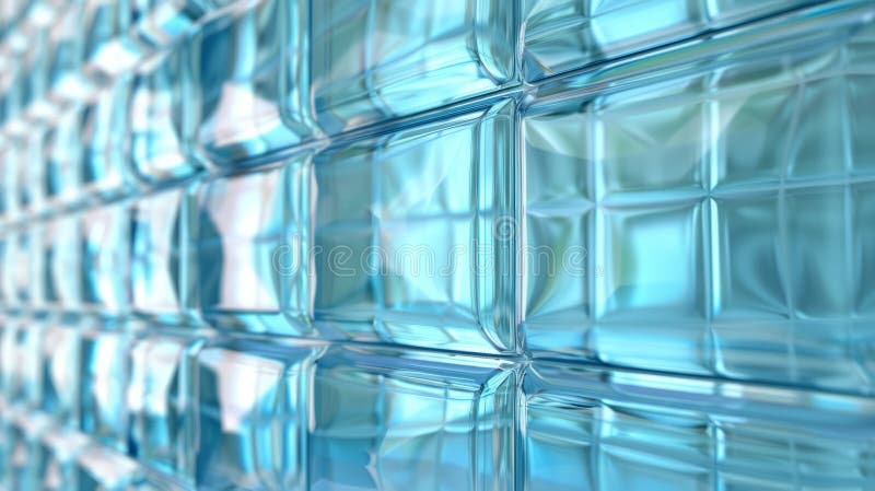 Light Blue Glass Block Background Stock Illustration - Illustration of ...