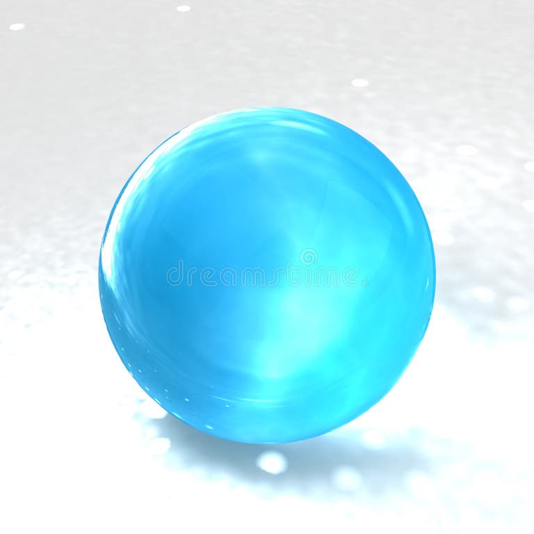 Light Blue Glass Sphere stock illustration. Illustration of idea - 4384550