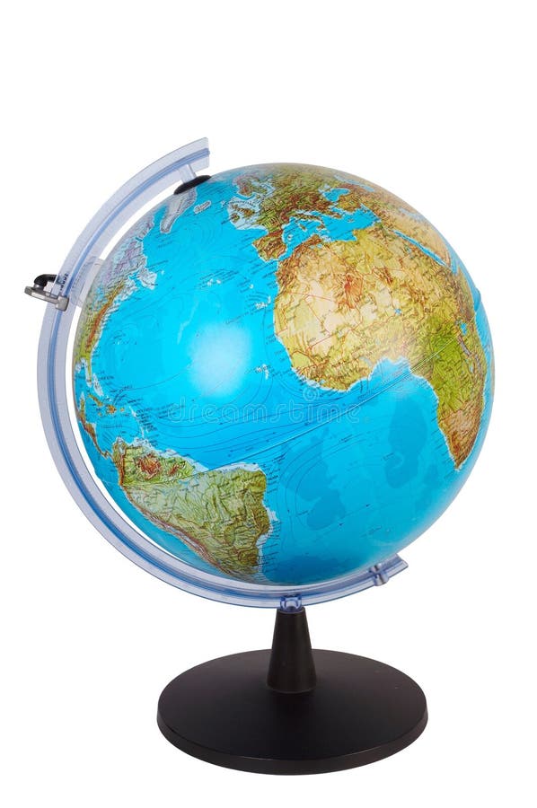 Blue globe on hands stock image. Image of environmental - 5709803